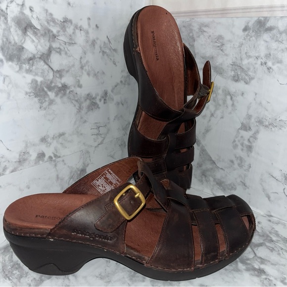 Patagonia | Shoes | Patagonia Womans Size 9 Better Clog Lattice Brown ...